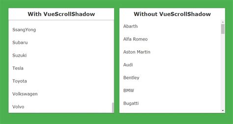 Scroll Vuejs Examples