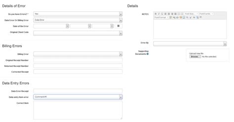 OnAccountCorrectionLog Homepage