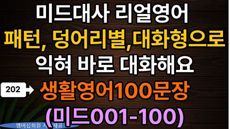 토크이지 Talk Easy 202 미드대사 패턴 덩어리별로 익히는 생활영어100문장｜패턴영어｜미드영어｜수면영어｜영어회화｜기초영어｜미국영어｜영어듣기｜영어말하기｜기초생활