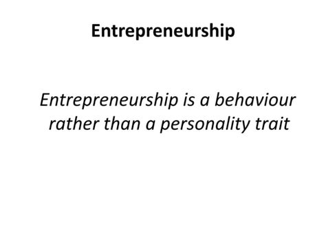 Innovation And Entrepreneurship Pptx