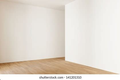 Interior Apartment Empty Room White Walls Stock Photo