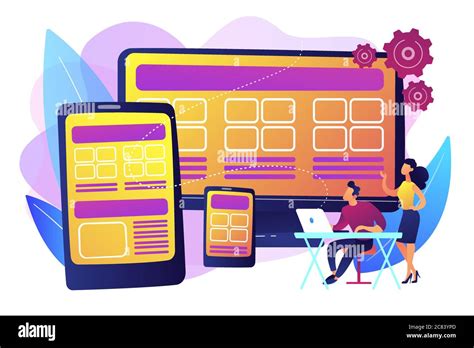 Responsive Web Design Concept Vector Illustration Stock Vector Image Art Alamy