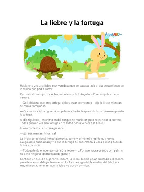 La Liebre Y La Tortuga Pdf