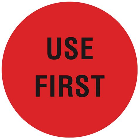 2 In Dia Red Inventory Control Label 16U945 16U945 Grainger