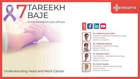 Medanta On Linkedin Head And Neck Cancer Dr Deepak Sarin Dr Ashok