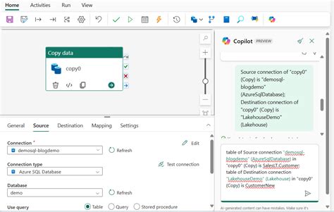 data factory에 대한 copilot 개요 microsoft fabric microsoft learn