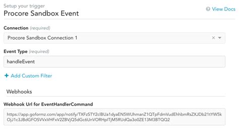 Trigger Procore Event