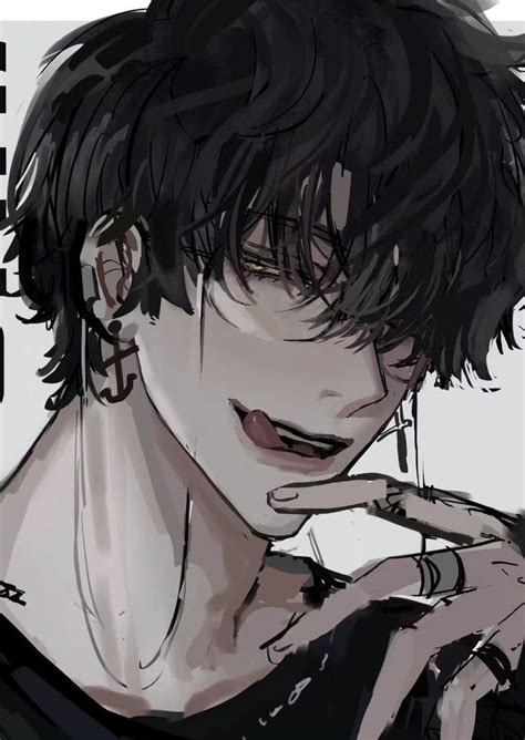 Pin By Sam🖤🫀 On Ahhhhhh Black Hair Anime Guy Anime Guys Handsome