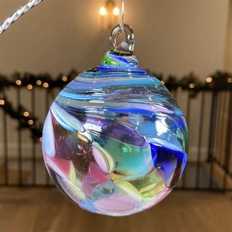 Hand Blown Glass Christmas Ornament Approximately The Size Of A