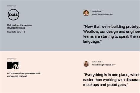 Grid Areas Testimonial Sections Webflow