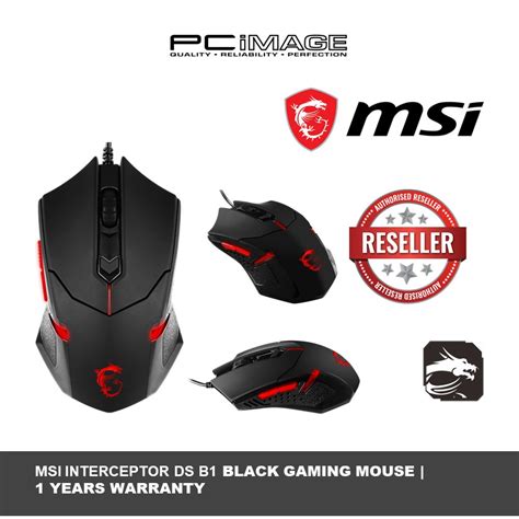 MSI INTERCEPTOR DS B GAMING MOUSE PCIMAGE