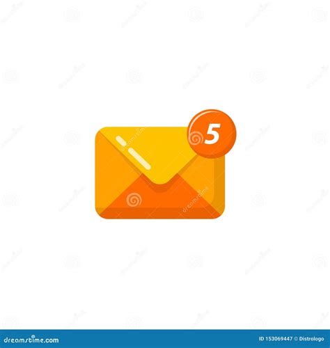 New Message Mail Notification Icon Vector New Email Received Icon Symbol Design Cartoondealer