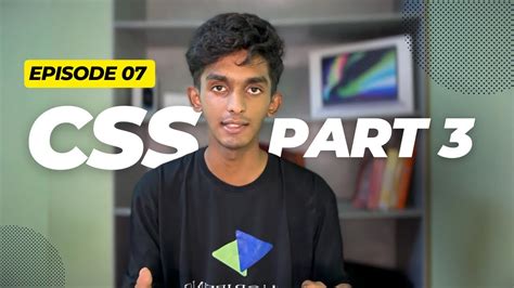 Learn Css Part 3 Episode 07 Web Development Programming Full Course In Tamil Youtube