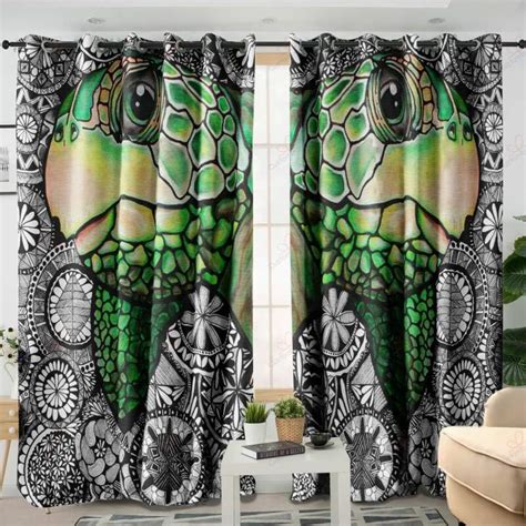 Order Zentangle Sea Turtle Window Curtain From Brightroomy Now
