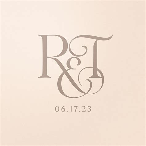 Custom Wedding Logo With Initialswedding Monogramcustom Wedding Logo