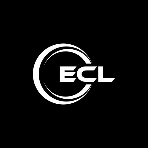 Ecl Letter Logo Design In Illustration Vector Logo Calligraphy