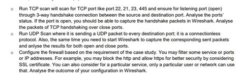 Solved Run Tcp Scan Will Scan For Tcp Ports Like Port 22 21 23 And