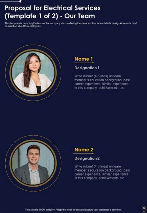 Proposal For Electrical Service Report Sample Example Document Ppt Slide