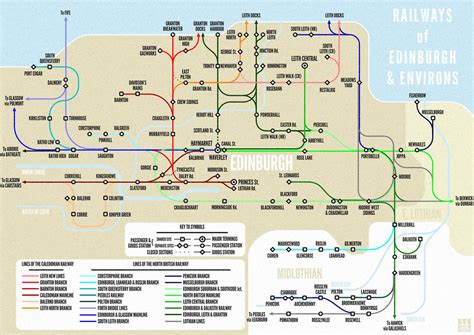 Edinburgh Railways A Schematic Map Of The Railway Network Flickr