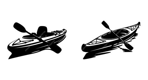 Premium Vector Kayak And Canoe Vector Graphics