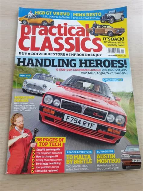 PRACTICAL CLASSICS MAGAZINE November 2014 MGB GT V8 Ford Granada