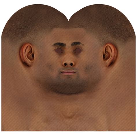 Male Head Texture Map 40