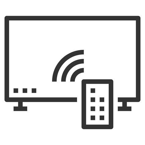Smart Tv Line Icon Vector Logo 6820171 Vector Art At Vecteezy