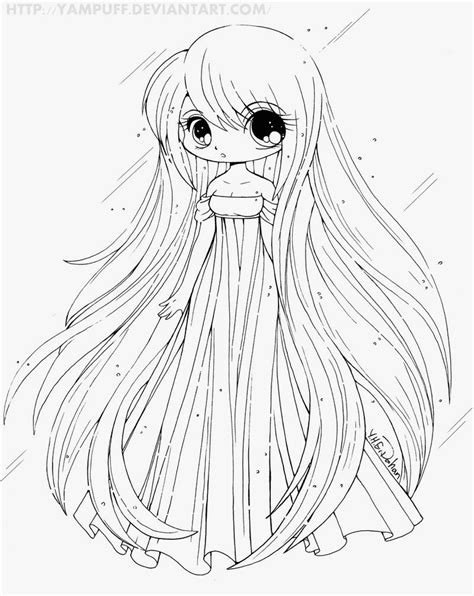 Coloriage Manga Kawaii GreatestColoringBook