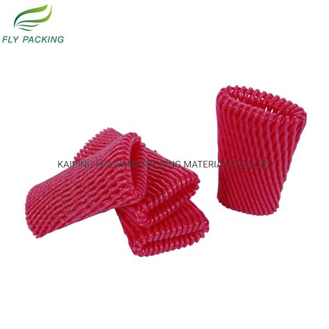 high quality epe pearl cotton protect fruit packing mesh sleeve foam