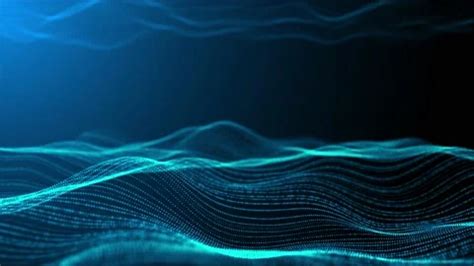 Abstract Blue Wavy Lines Animating Seaml Stock Video Pond5