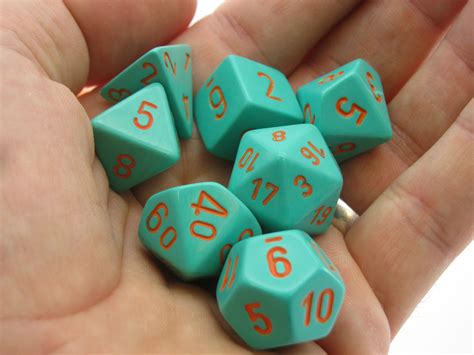 Polyhedral 7 Die Chessex Lab Dice 4 Set Heavy Dice — Pippd