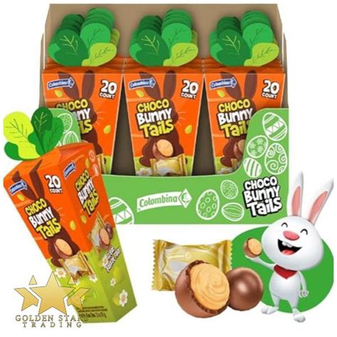 Colombina Choco Bunny Tails 20ct Golden Stars Trading