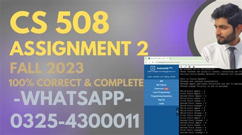 Cs508 Assignment 2 Solution Fall 2023 By Soban Youtube