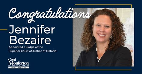Jennifer Bezaire Appointed Judge Of Superior Court Of Justice