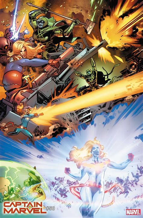 Captain Marvel Reveals First Look Preview Of 50th Issue Finale