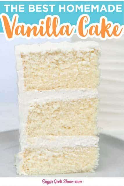 Moist Vanilla Cake From Scratch Video Tutorial Sugar Geek Show