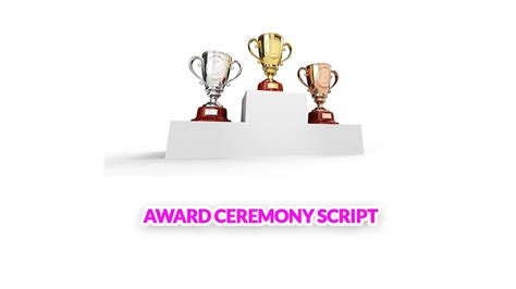 Award Ceremony Script Tips And Examples Zest Say