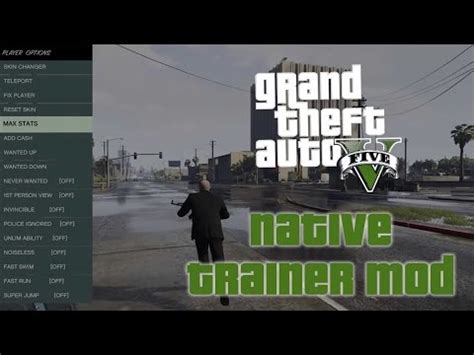 Script Hook V Native Trainer Gta Mods