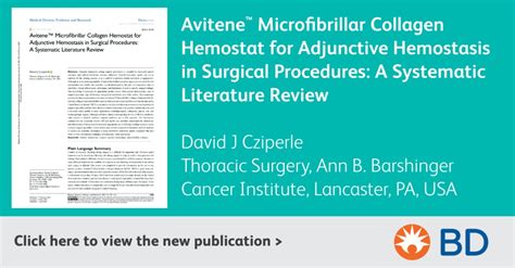 Bd On Linkedin Avitene™ Sheets A Topical Hemostatic Agent