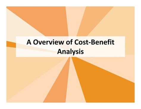Cost Benefit Analysis Ppt Home Utilities Personal Finance