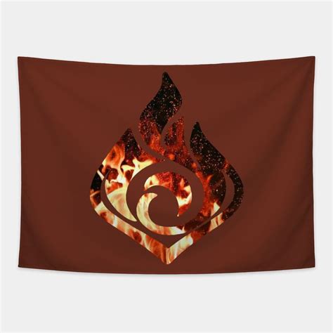 Pyro Element Genshin Impact By Basicallyimbored In Tapestry Fire Designs Pyro