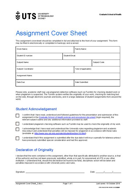 Assignment Cover Sheet Individual Assignment Cover Sheet2 Page 1 Of