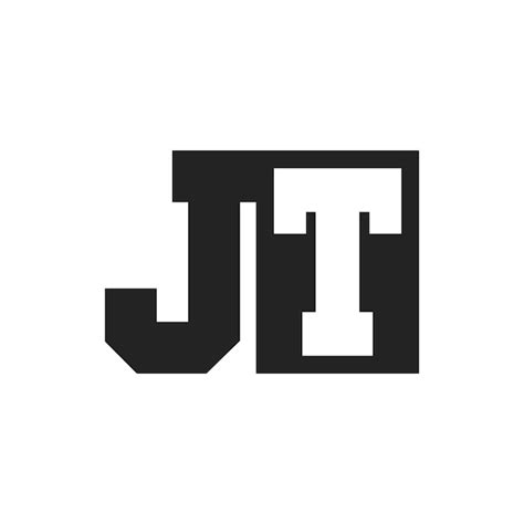 Premium Vector Initial Letter Jt Logo Design Template Jt Logo