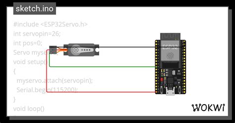 Servomotor Wokwi Esp32 Stm32 Arduino Simulator