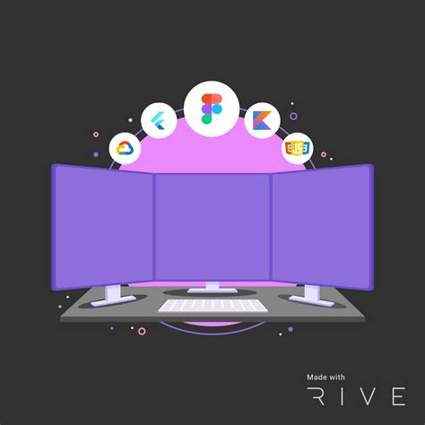 developer by devf made with rive