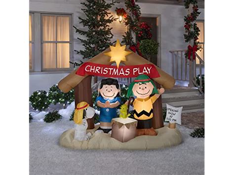 Gemmy Inflatable Peanuts Nativity Scene