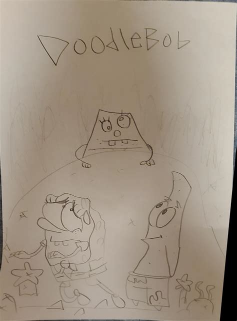 Doodlebob Drawing R Spongebob
