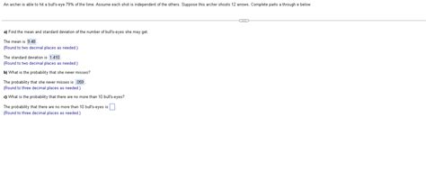 Solved A Find The Mean And Standard Deviation Of The Number Chegg Com