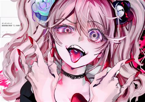 Enoshima Junko And Monokuma Danganronpa Drawn By Nepto Danbooru