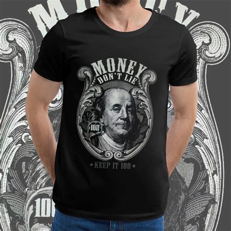 Camiseta Unissex Dinheiro N O Mente Money Don T Lie D Lar Americano